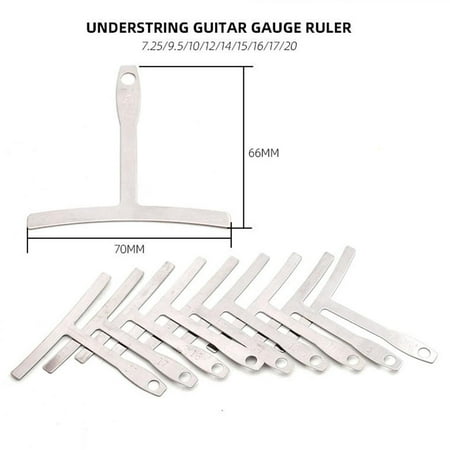 maskred 9Pcs Guitar Under string for radius gauge Stainless Steel ...