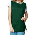 "DALIX Cobbler Apron, Dark Green, Double Sided Smock with 2 Pockets, 28 ...