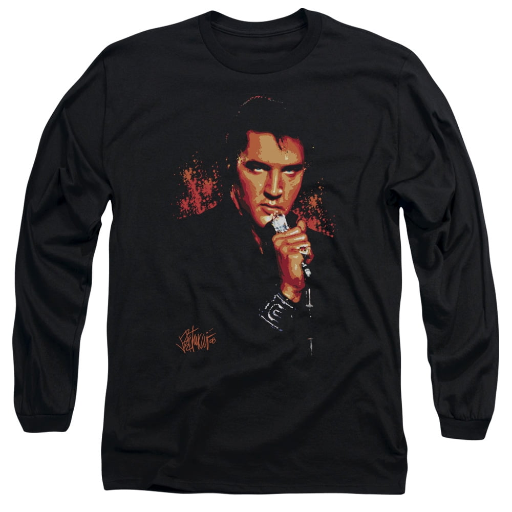 Trevco Elvis Presley Trouble Long Sleeve T Shirt Black