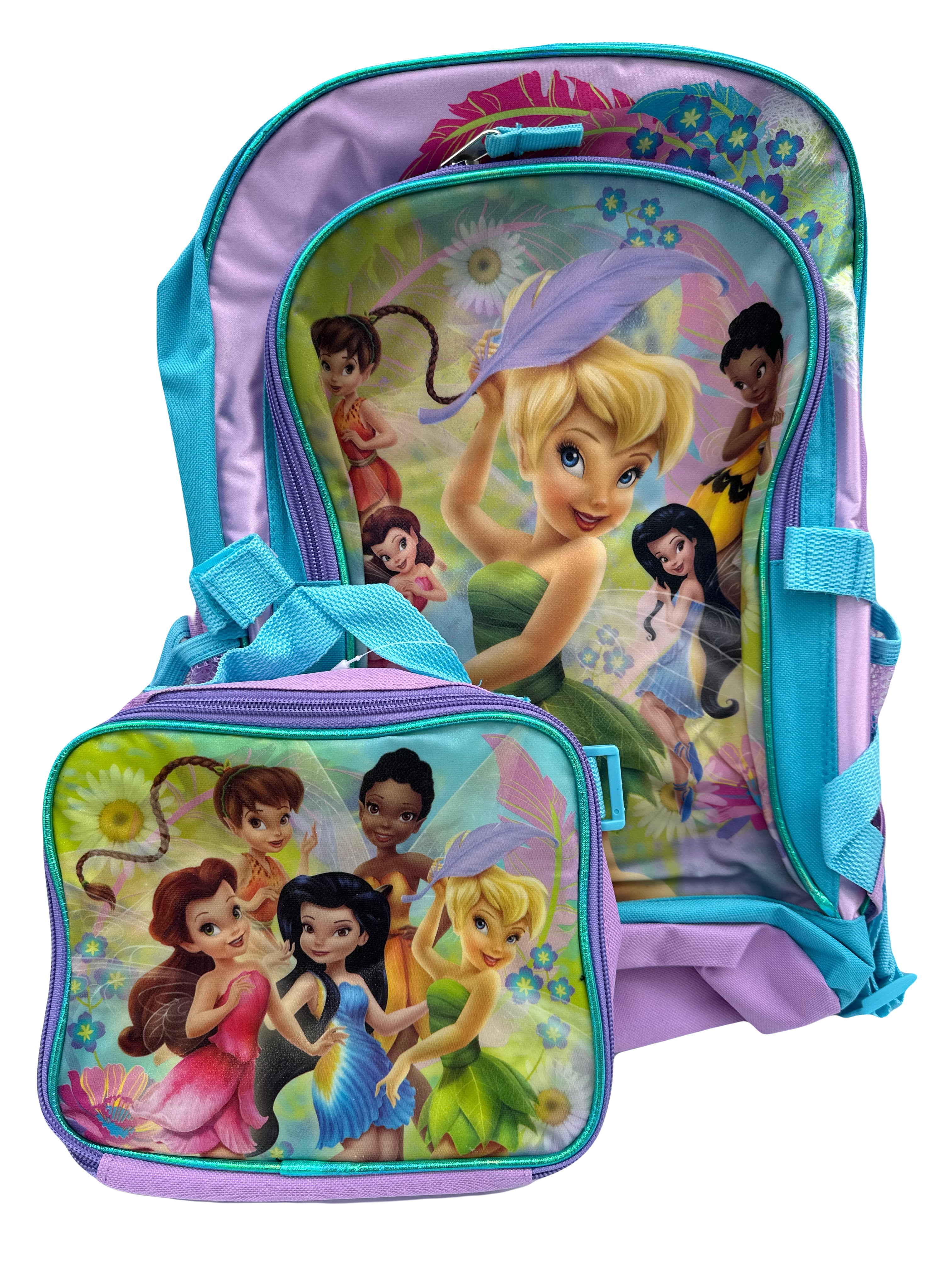 Disney Tinker Bell and Fairy Friends Backpack w/detachable lunch bag ...