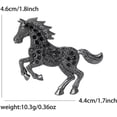 Horse Brooch for Women Men Fashion Vintage Rhinestone Horse Animal ...