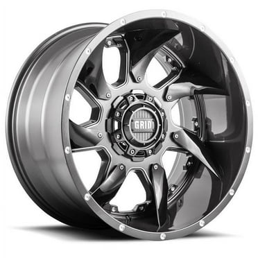 12952M1587 20 x 9.0 in. GD1 Grid Off-Road Wheels, Matte Black with ...