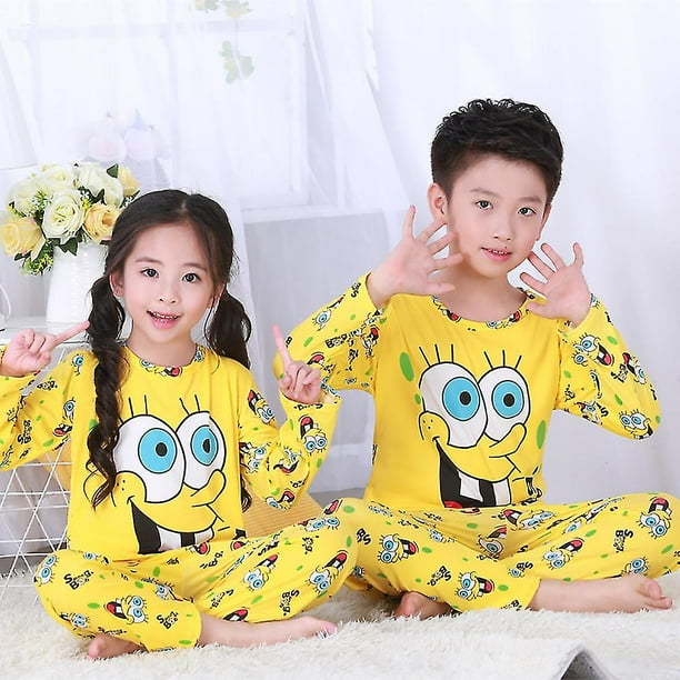 Cartoon Pyjamas Set Kids Girl Boy Long Pajamas Pjs Sleepwear Nightwear ...
