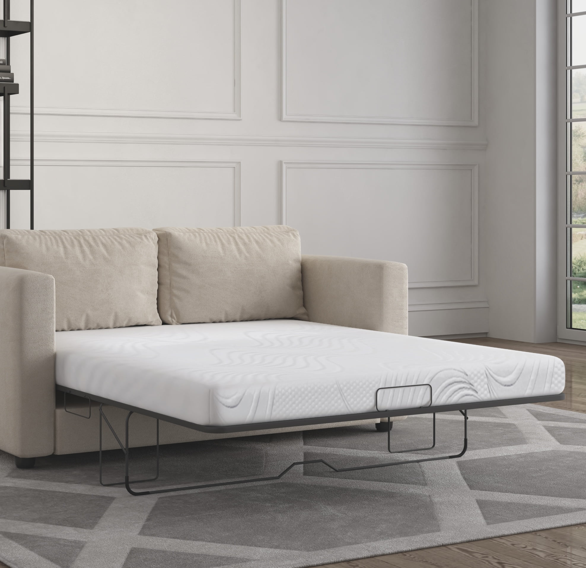 Milliard Queen Size 4.5 inch Memory Foam Replacement Mattress for Pull out Sofa Beds Walmart