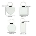 Delicate Leather Keychain 10x Sublimation Heat Transfer Keychains for ...