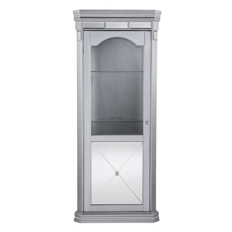 Mirage Mirrored Lighted Curio Cabinet | Cabinets Matttroy Mirage Mirrored Lighted Curio Cabinet | Cabinets Matttroy