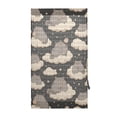 Cat Cloud Pattern Door Curtain Sheer Privacy Light Filtering Window ...