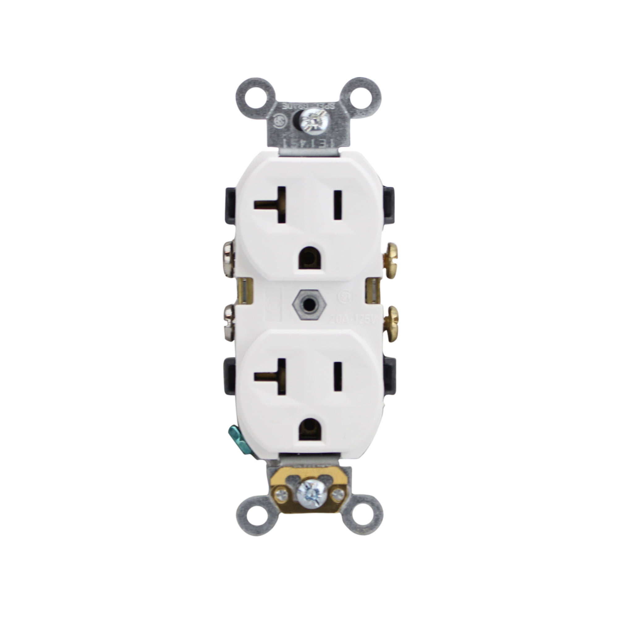 Leviton CBR20-W Duplex Receptacle Outlet 20A 125V Preferred, White (10 ...