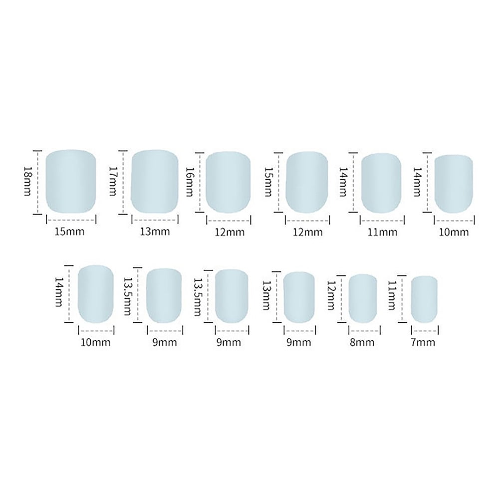 Click here for Oulii 24pcs Detachable Press On Nails Assorted Col... prices