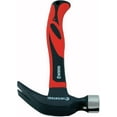 INTERTOOL Claw Hammer, 16 oz, Milled Face, Fiberglass Shock Absorbing ...