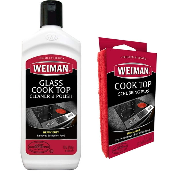 Weiman Ceramic and Glass Cooktop Cleaner - Heavy Duty Cleaner and ...