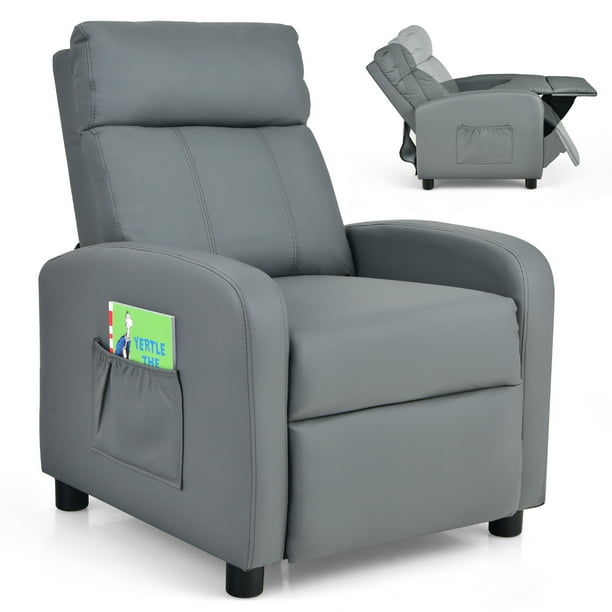 Infans Kids Recliner Chair Adjustable Leather Sofa Armchair w/ Footrest ...