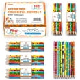 Shuttle Art 180 Pack Assorted Pre-Sharpened Pencils, HB 2, 12 Designs ...