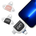 Vividcraft Multi Port 4 In1 Universal Sd Tf Card Reader Usb C Sd Tf