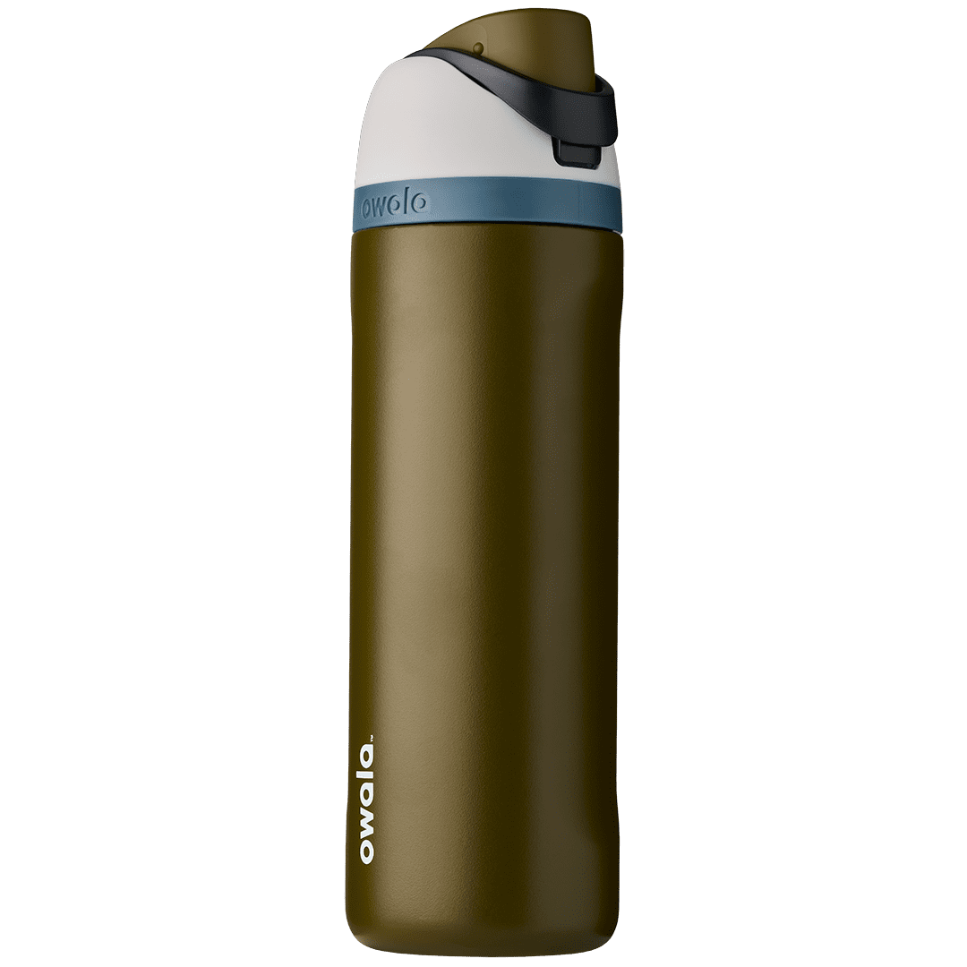 Owala FreeSip Stainless Steel Water Bottle, 24oz Dark Green - Walmart.com