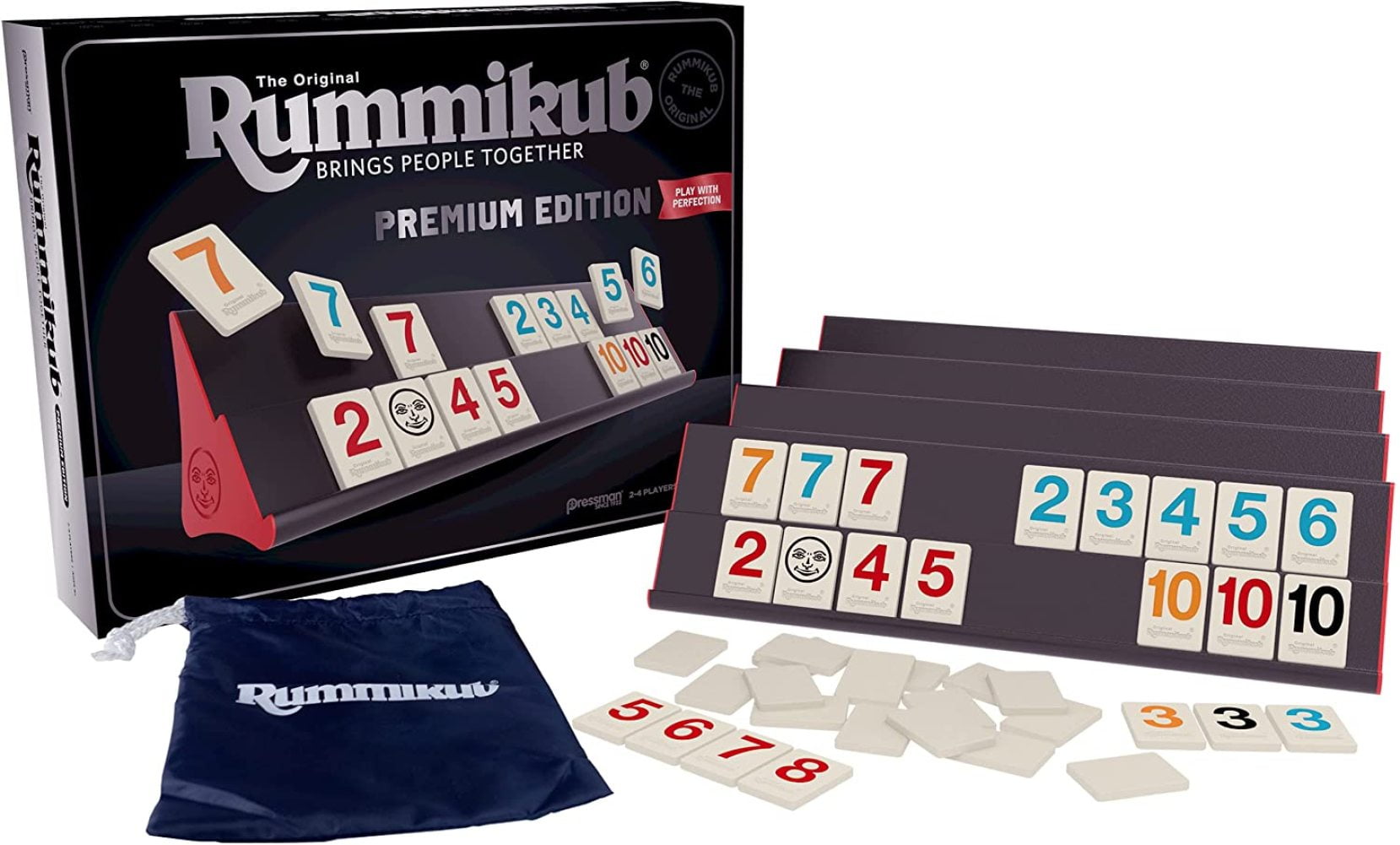 Buy Rummikub Premium Edition by Woamkyn - Features Racks - Large Number ...