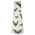 Bat Silhouette Pattern Long Dress Women's summer dress women's evening ...