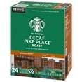 Starbucks Pike Place Decaffeinated Coffee Single-Serve K-Cup, 24 Count ...