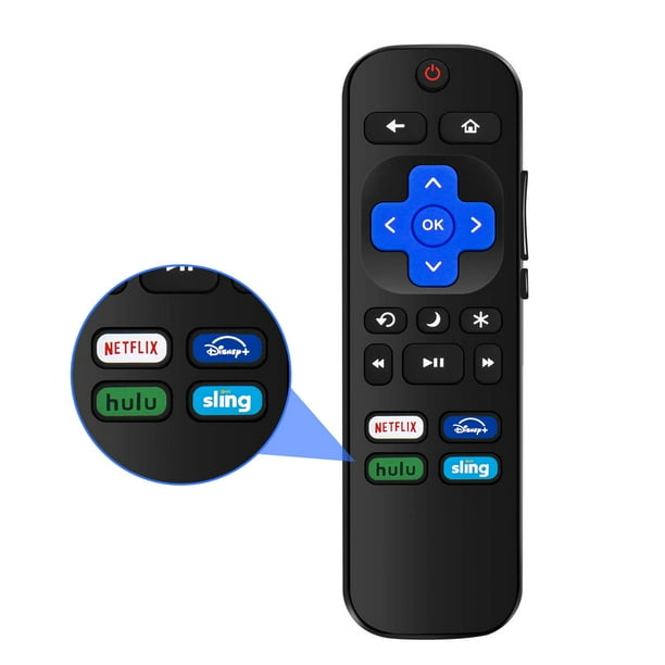 Remote Control for Roku TV, Compatible with TCL Roku/Element Roku ...