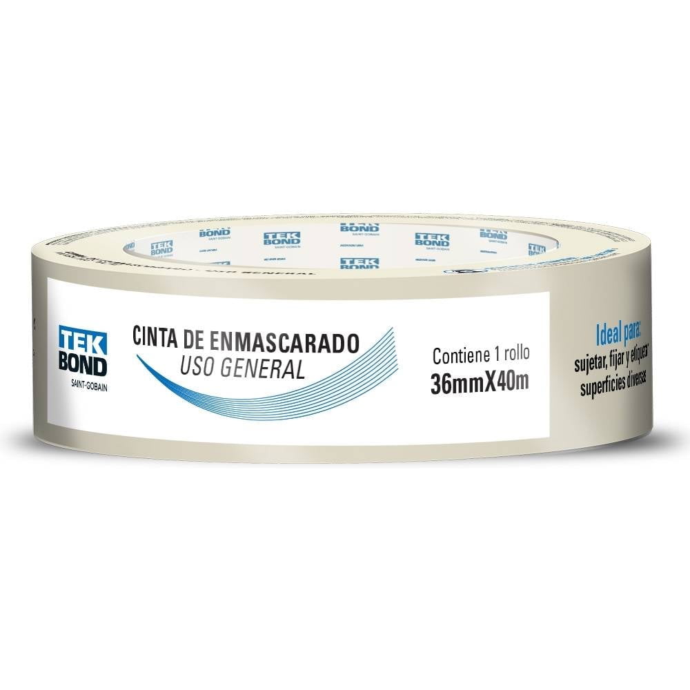 Cinta Tekbond Enmascarado modelo Mask-2061, 36mmx40m | Walmart en línea