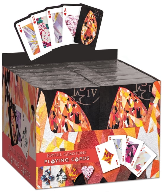 Joyful Gemstone Playing Cards Pop Display: A Sparkling Deck of Standard ...