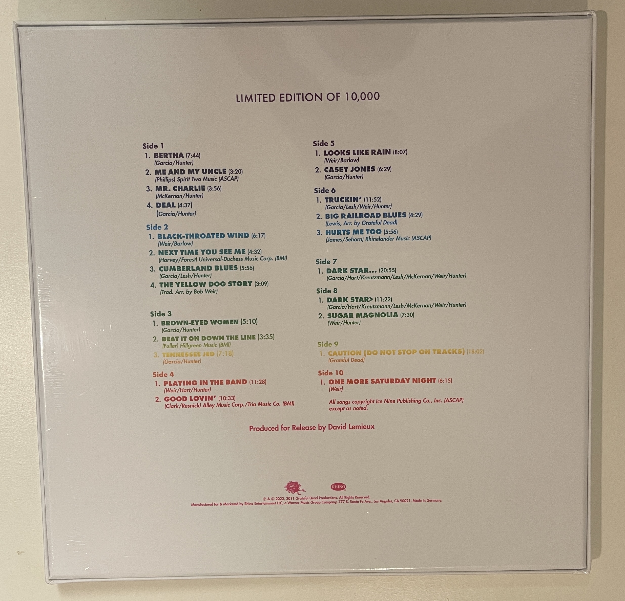 Buy The Grateful Dead – Live At Wembley Empire Pool, London , England 4/8/72 (Limited Edition ...