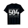 Cotton New Orleans 504 Area Code Skyline Louisiana Vintage T-Shirt Soft ...