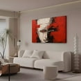 Abstract Decorative Painting Of Human Face Framed Gallery Poster ...