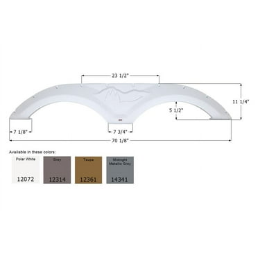 Icon Technologies 00390 Double FS310A White RV Fender Skirts - Walmart.com