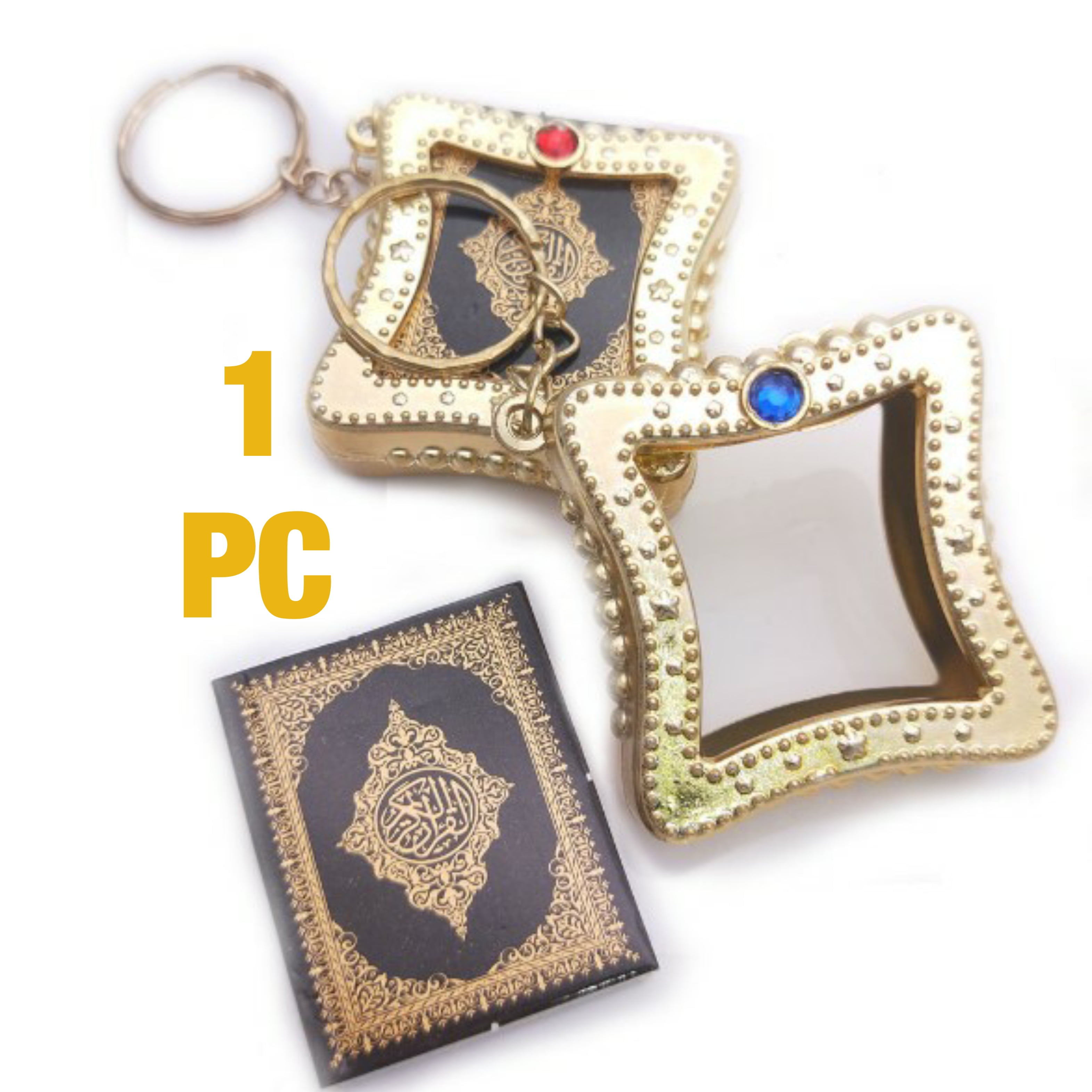 Islamic Mini Full Arabic Quran Koran Allah Muslim Key Ring Chain 1PC ...
