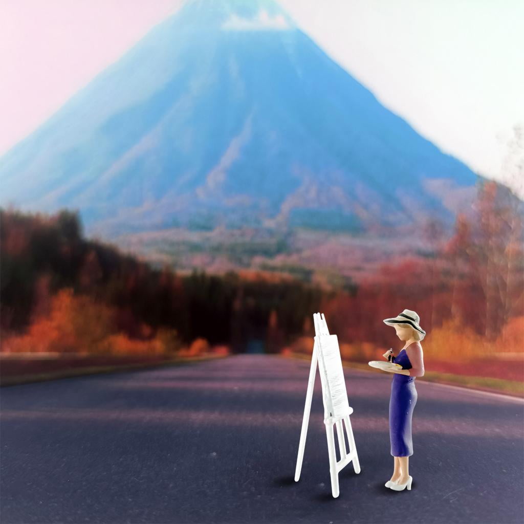 Mini Miniature People Model Painter 1/64 Diorama Doll Figurines for DIY ...