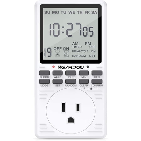 Outlet Timer, Multifunctional Programmable Timer with Countdown and ...