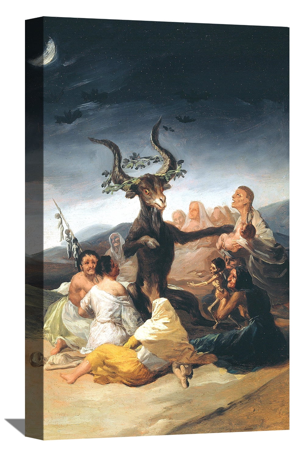 Francisco Goya Painting Art Print Witches' Sabbath Canvas Art Print Frame Wall Art - Walmart.com