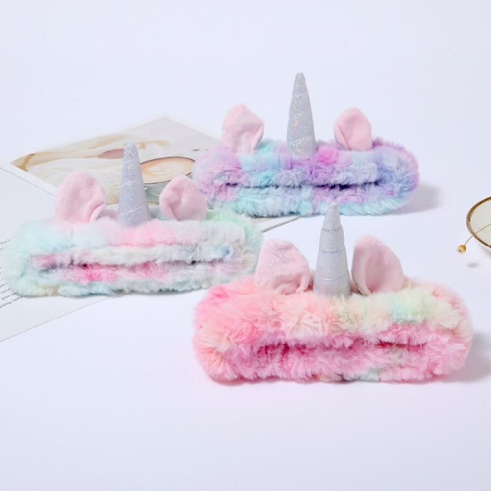 Click here for Ounona Unicorn Headbands Coral Fleece Hair Bands F... prices