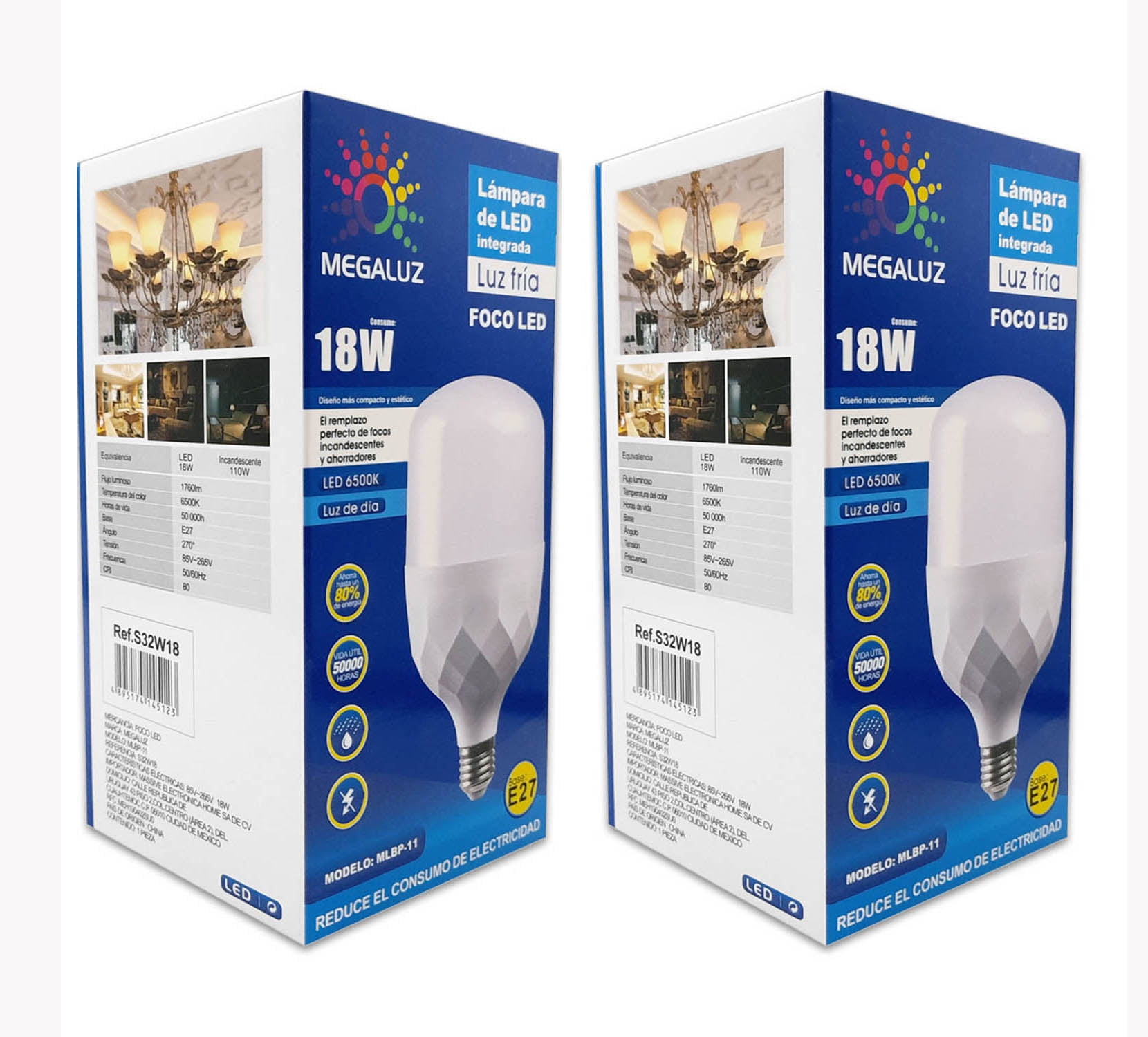 Set 2 Focos TianLai Luz Led Fria 18 W | Walmart en línea