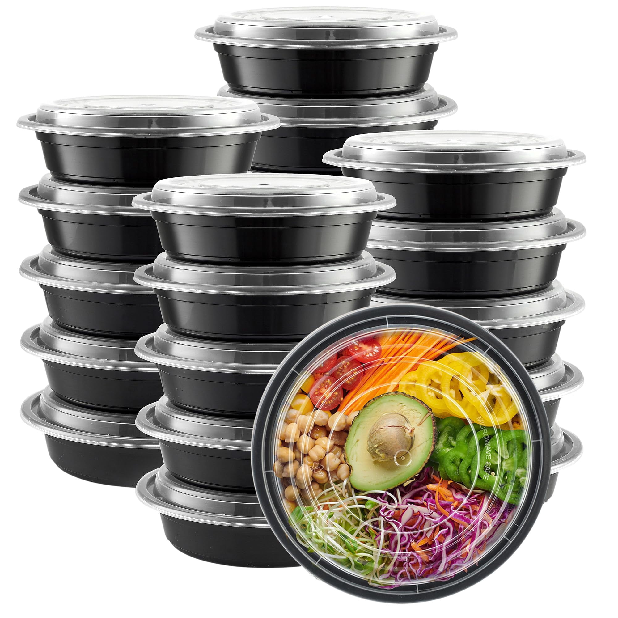 Recipientes para preparación de comidas, paquete cómodo de 700 ml, 50 ...