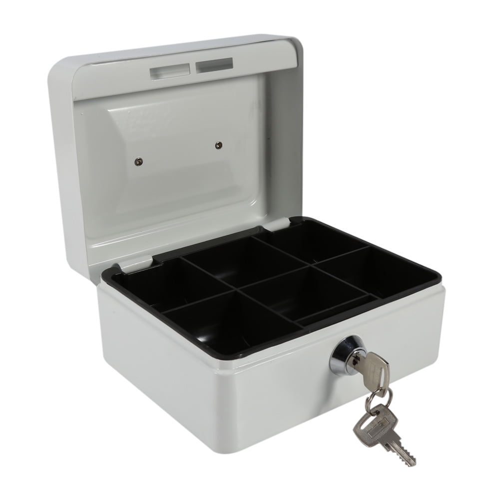 Qiilu 1Pc Mini Portable Steel Petty Lockable Cash Money Coin Safe ...