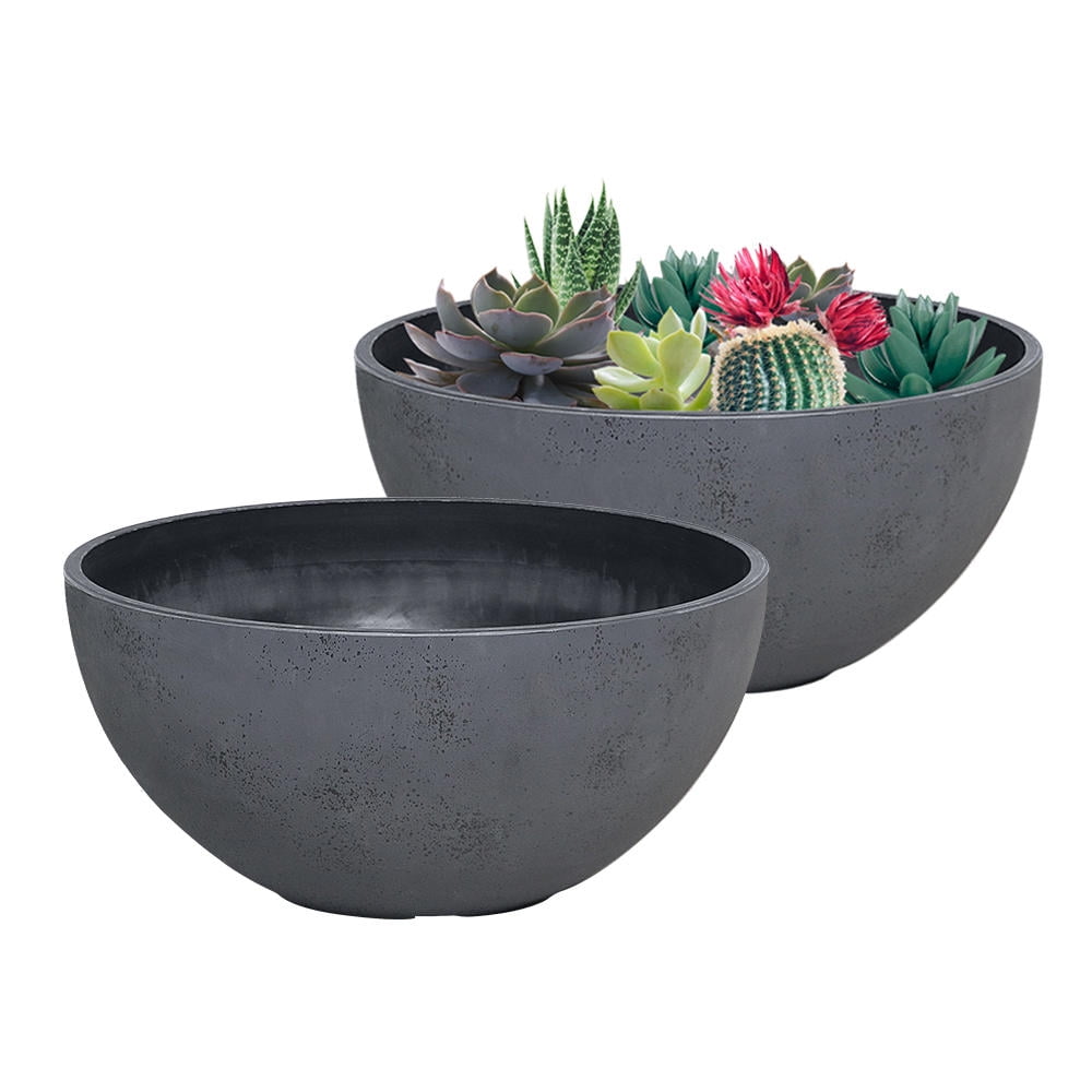 Click here for Yardlab 10 Oval Plant Pots  Set Of 2 Plastic Plant... prices