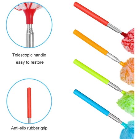 Washable Dust Collector, Retractable Hand Duster Ultra Microfiber Dust ...