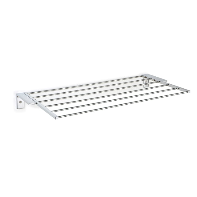 Orio polished chrome towel shelf hotel style. towel rack - Walmart.com