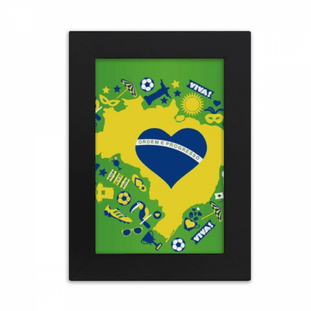 Shaped orderm brazil maps desktop photo frame picture display art ...