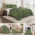 78x90in Quilt Bedding Set, Country Bird Tree Branch Lightweight ...