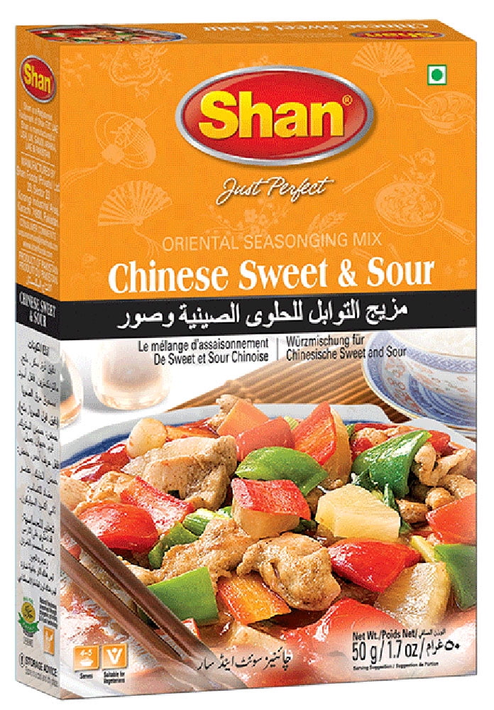 Shan Chinese Sweet & Sour Recipe and Seasoning Mix - 50g Spice Powder ...