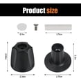 Aniceparthy 3-Piece Shower knobs Handle Set,Fit for Pfister Tub/Shower ...