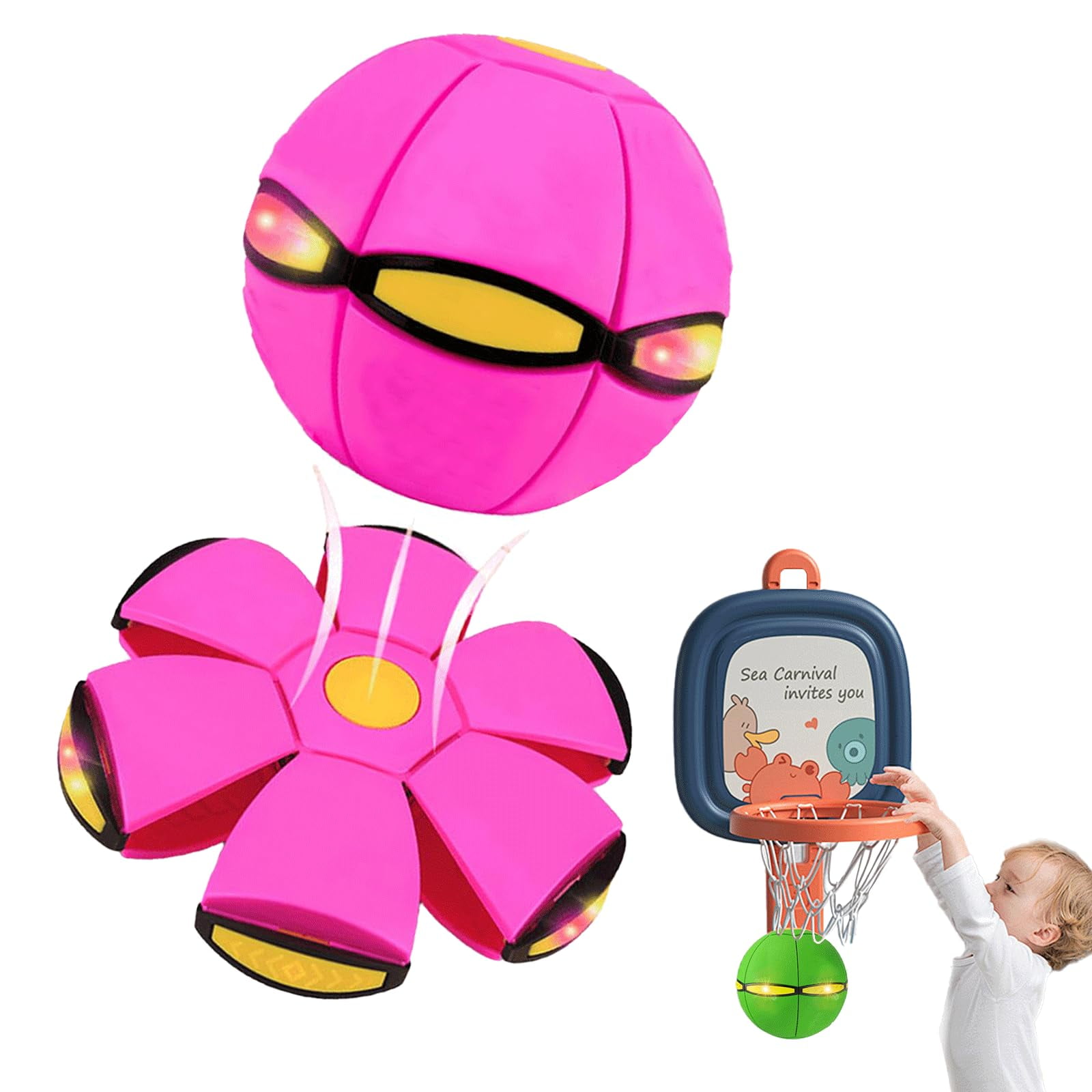 2026 Upgraded Bouncing Ball with LED Lights, Magic Metaball Magic ...