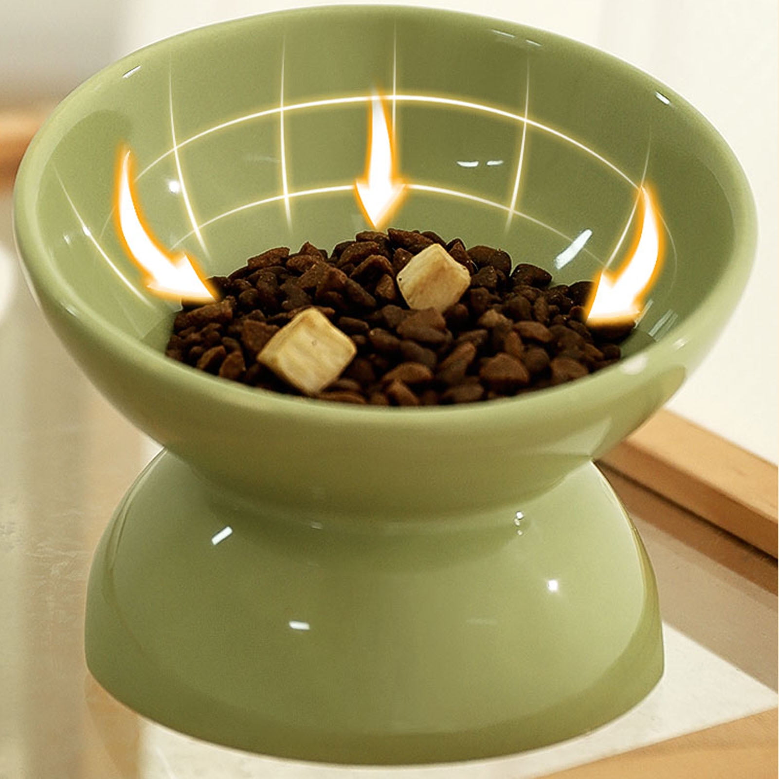 Click here for Youthink Ceramic Raised Cat Bowls With Stress Free... prices