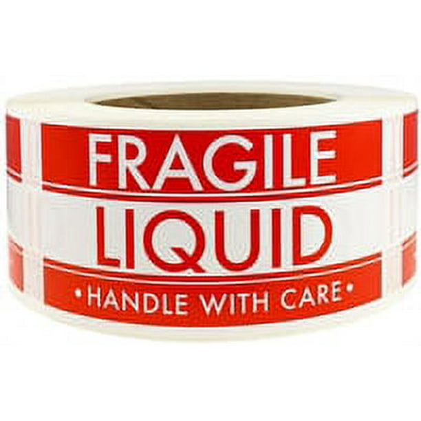 FRAGILE LIQUID - HANDLE WITH CARE | 2 x 4" Inches | 500 Pack - Walmart.ca
