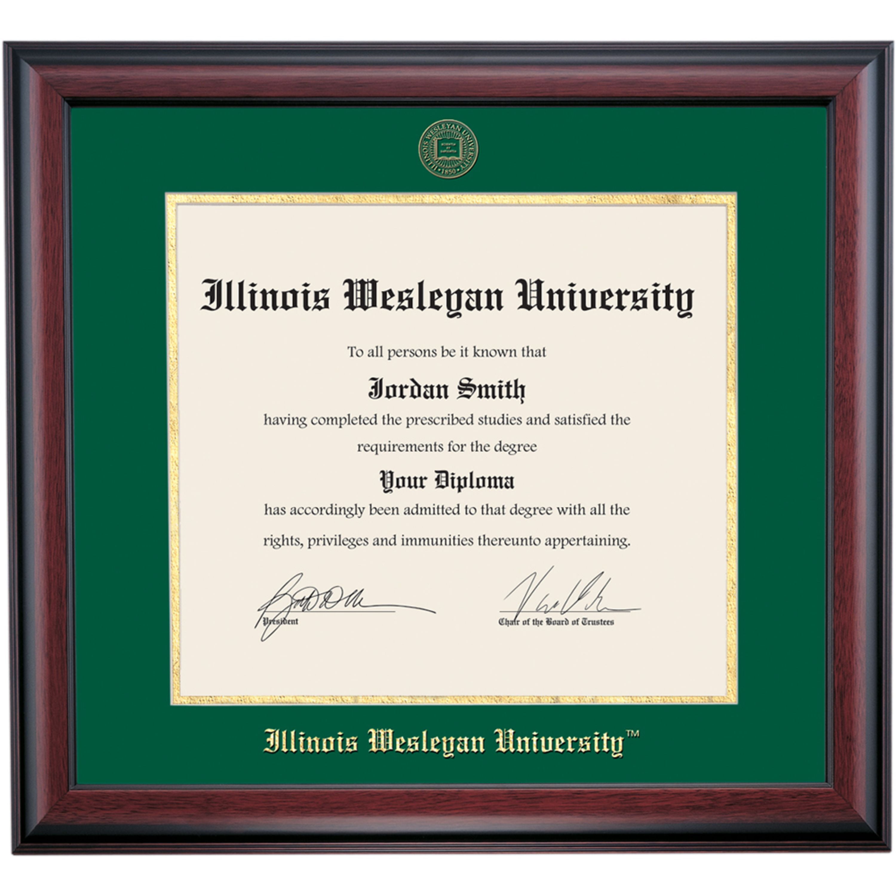 OCM Diploma Frame for Illinois Wesleyan University, 19" x 21" Diploma ...
