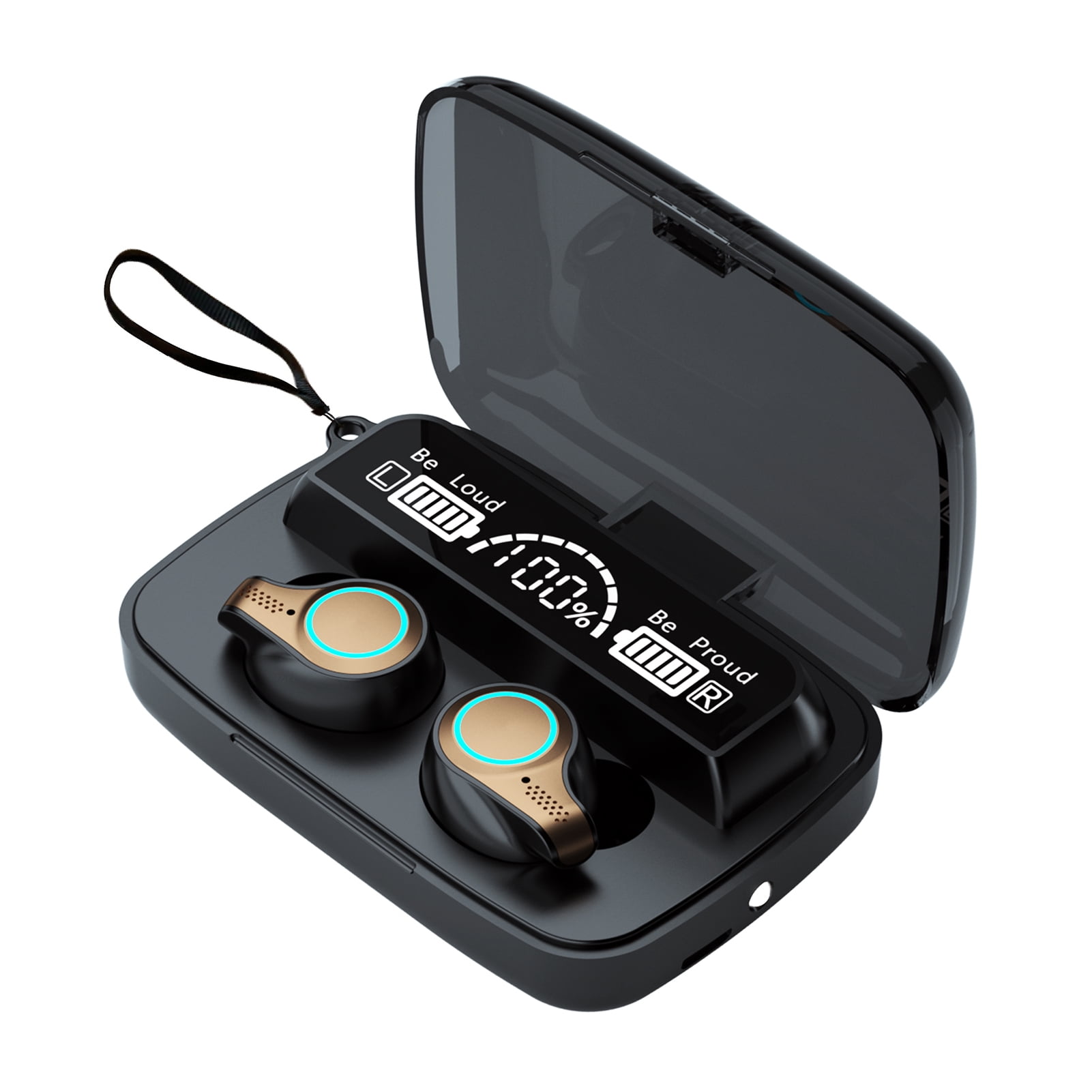 TWS5.1 BT Connected Headset Headphone Earphone Earmuff M-18 LEDs ...