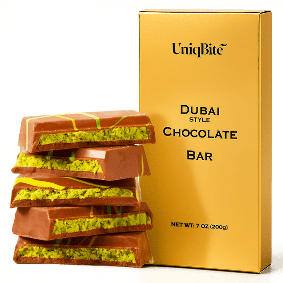 Dubai Chocolate Bar Luxurious Middle Eastern Treat | Hand-Harvested ...